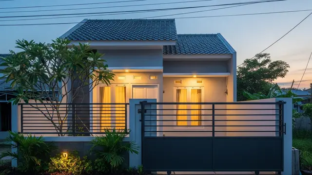 6 Inspirasi Pagar Rumah Modern dengan Pintu Geser untuk Lahan Sempit