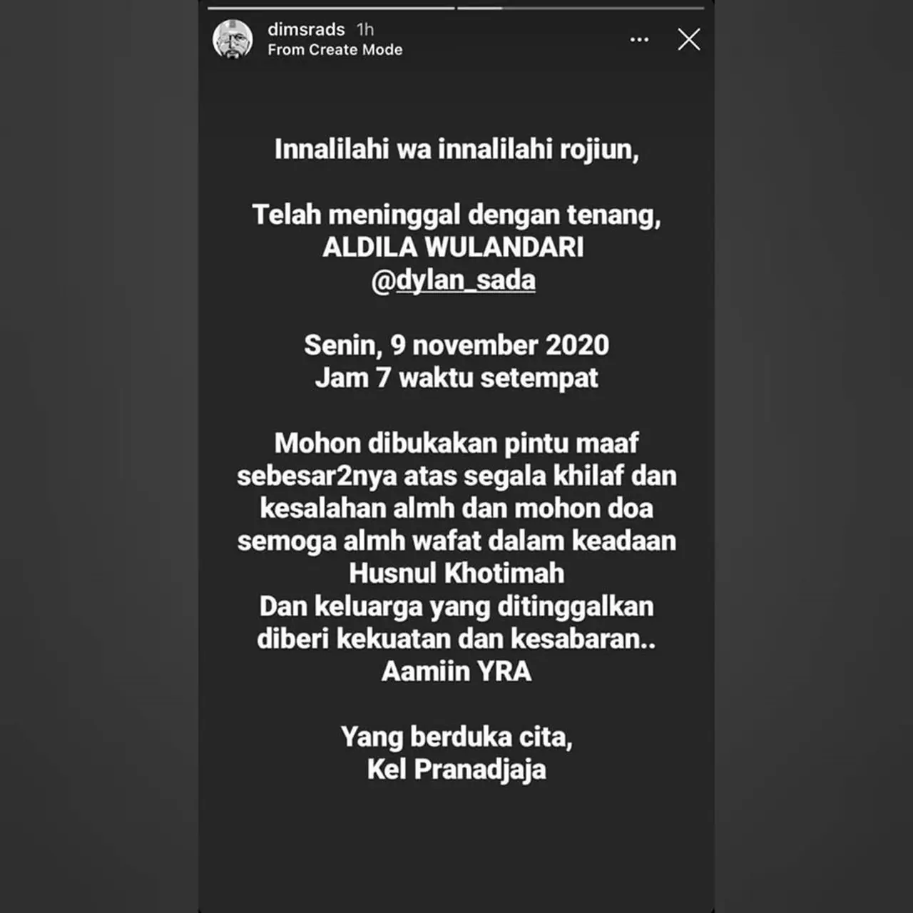 Potret Dylan Sada Sebelum Meninggal Dunia, Singgung Kenangan Indah dan ...