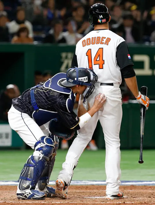 Momen-Momen Menarik saat Pertandingan Baseball - Foto Liputan6.com