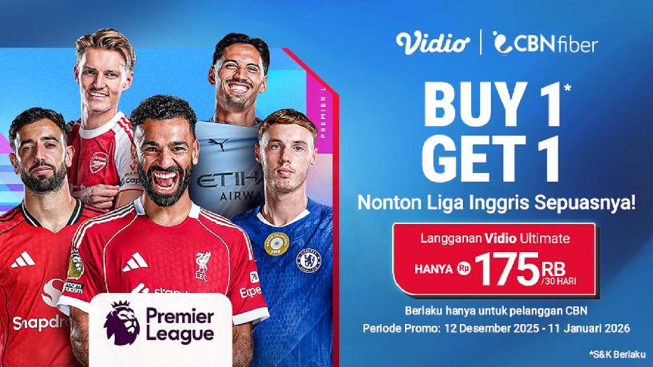CBN Fiber Gandeng Vidio Hadirkan Hiburan Terlengkap, Gratis Akses 1 Bulan