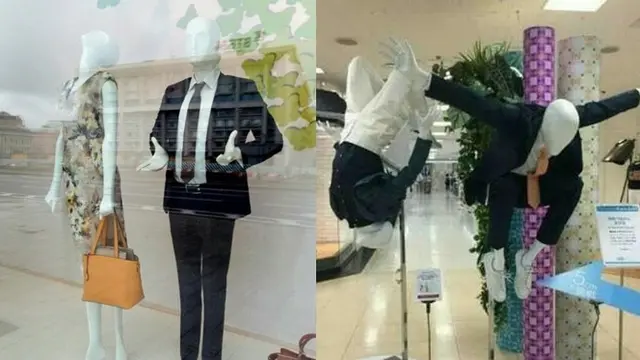 6 Pose Manekin Gaya Orang Kerja Ini Nyentrik Banget, Kocak - Hot ...