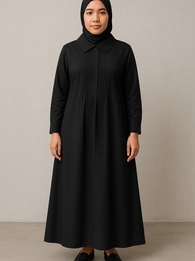 7 Model Gamis Kerah Rebah yang Nyaman dan Bikin Penampilan Makin Anggun ...