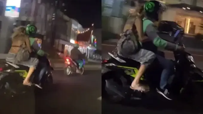 11 Potret Driver Ojol Dipeluk Erat Bule Cantik Sepanjang Jalan Serasa Lagi Bonceng Pacar 