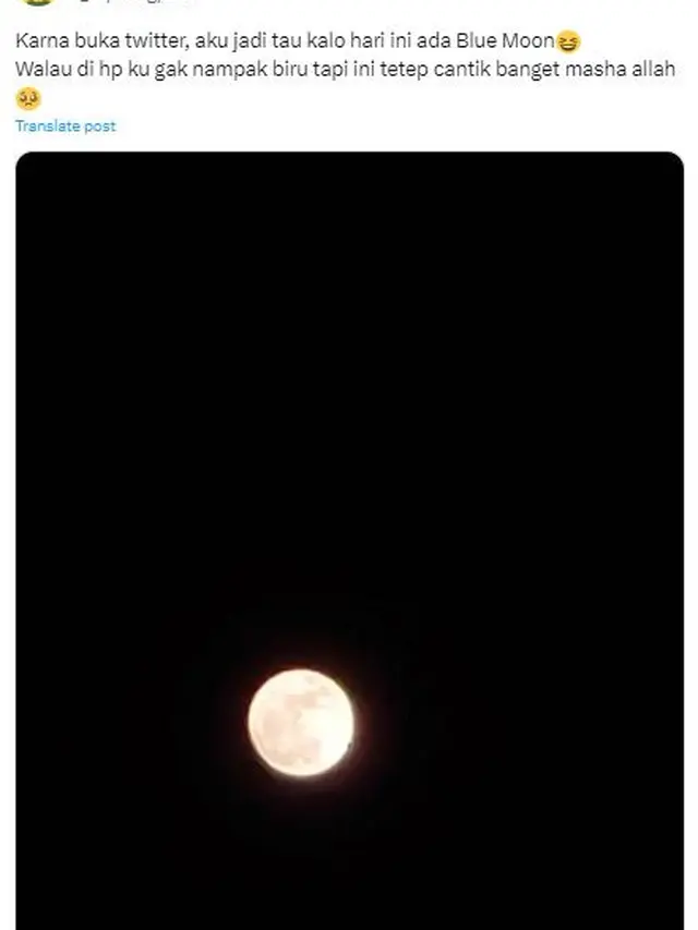 7 Potret Cantiknya Fenomena Blue Moon Bidikan Warganet - Citizen6 ...