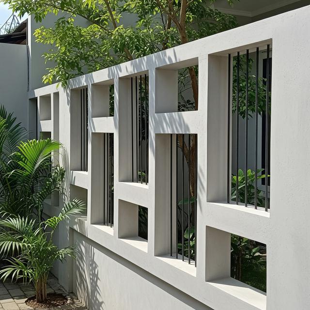 7 Model Pagar Roster Beton & Besi Minimalis 2025, Solusi untuk Halaman ...