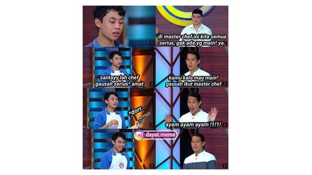 6 Meme Kocak Peserta Ajak Bercanda Juri MasterChef Ini Bikin Tepuk ...