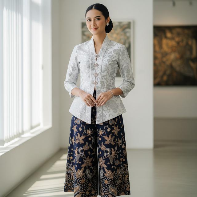 7 Inspirasi Model Atasan Brokat Bawahan Batik Terbaru, Gaya Kondangan ...