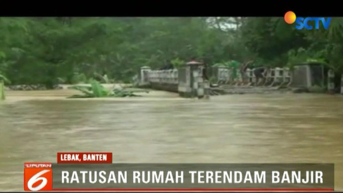 Banjir 1 Meter Rendam Ratusan Rumah di Lebak Banten - News Liputan6.com