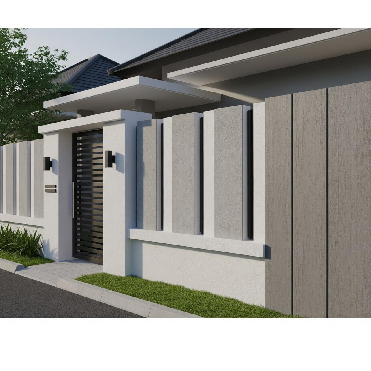 14 Pagar Rumah Minimalis Fungsional dan Estetik, Bikin Rumahmu Jadi ...