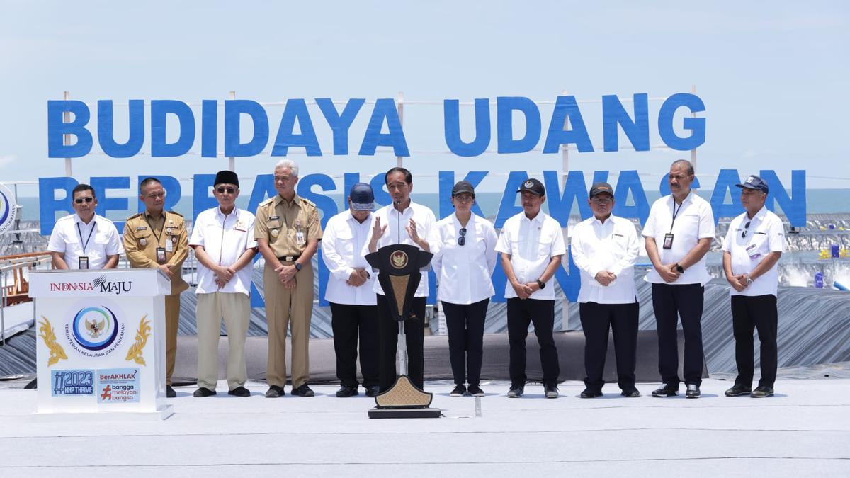 Jokowi Resmikan Tambak Udang Modern di Kebumen - Bisnis Liputan6.com