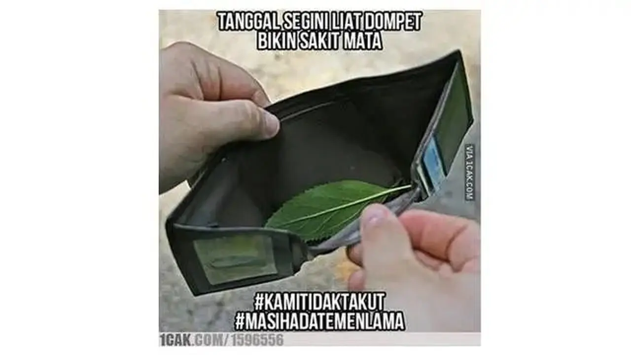 10 Meme Kocak Kondisi Akhir Bulan Ini Bikin Senyum Tipis - Hot Liputan6.com