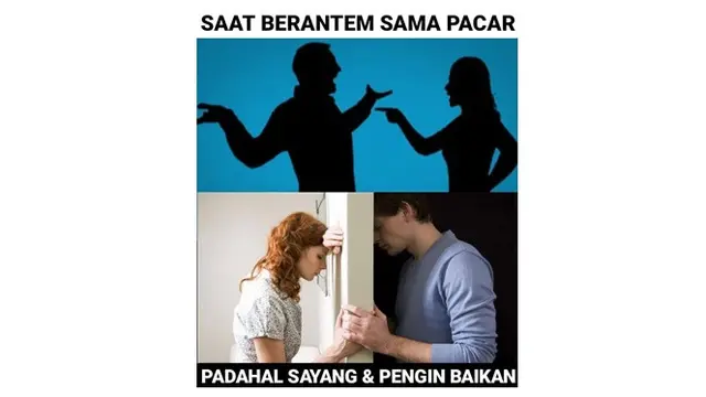 6 Meme Realita saat Marahan dengan Pacar Ini Malah Bikin Dada Sesak ...