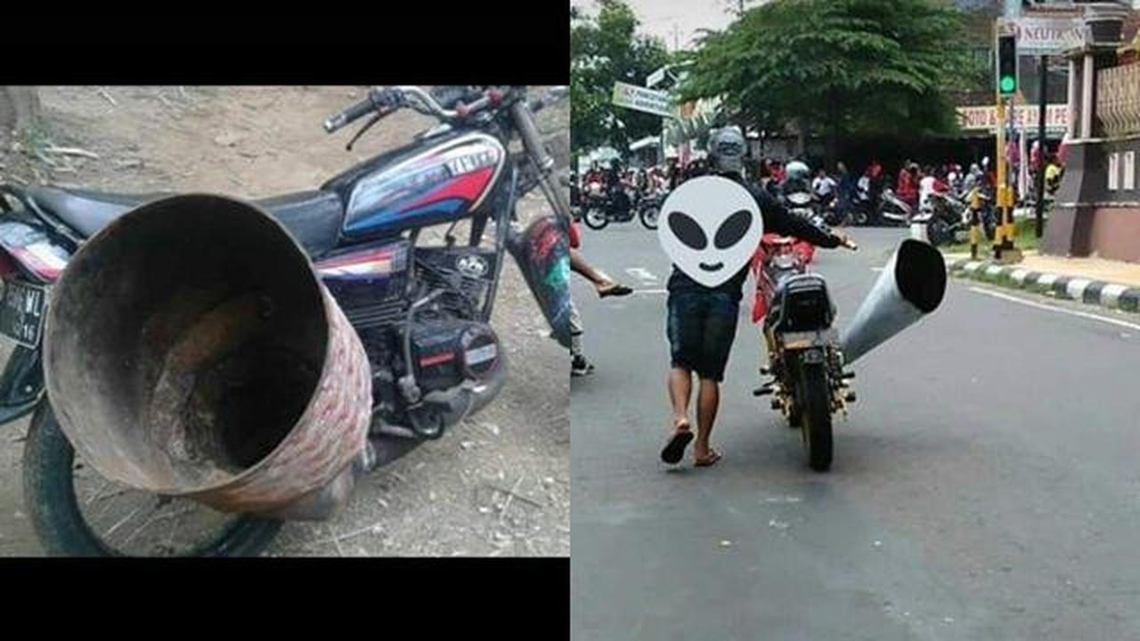 Kumpulan Potret Knalpot Sepeda Motor Berukuran Jumbo, Dijamin Bikin ...