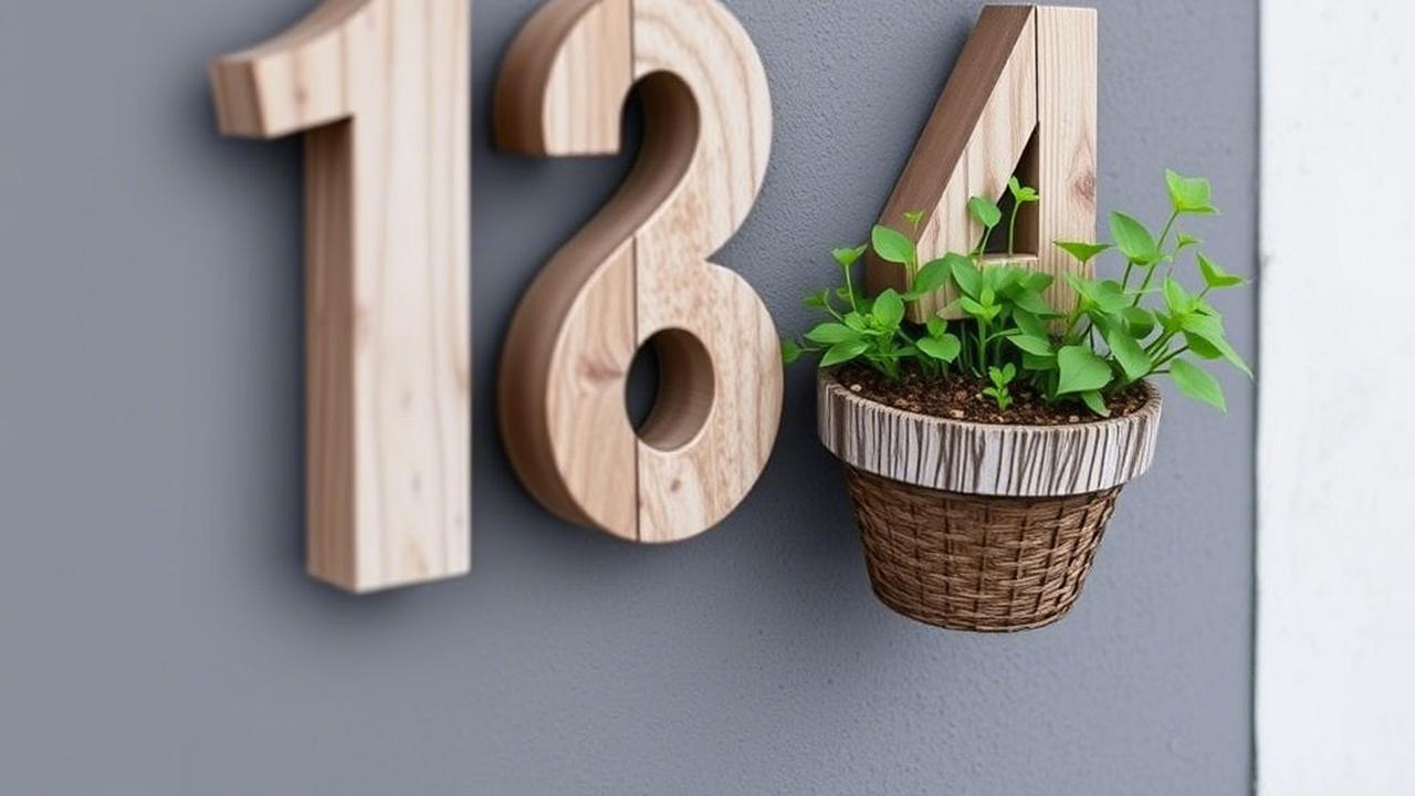 9 Model Nomor Rumah Terbaru Unik dan Estetik, Percantik Tampilan depan ...