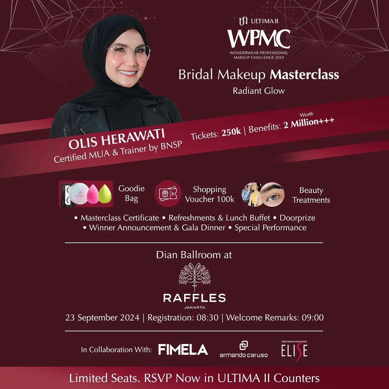Ikutan Makeup Masterclass bersama MUA Olis Herawati dan Jadilah Saksi Pemenang Grand Final ...