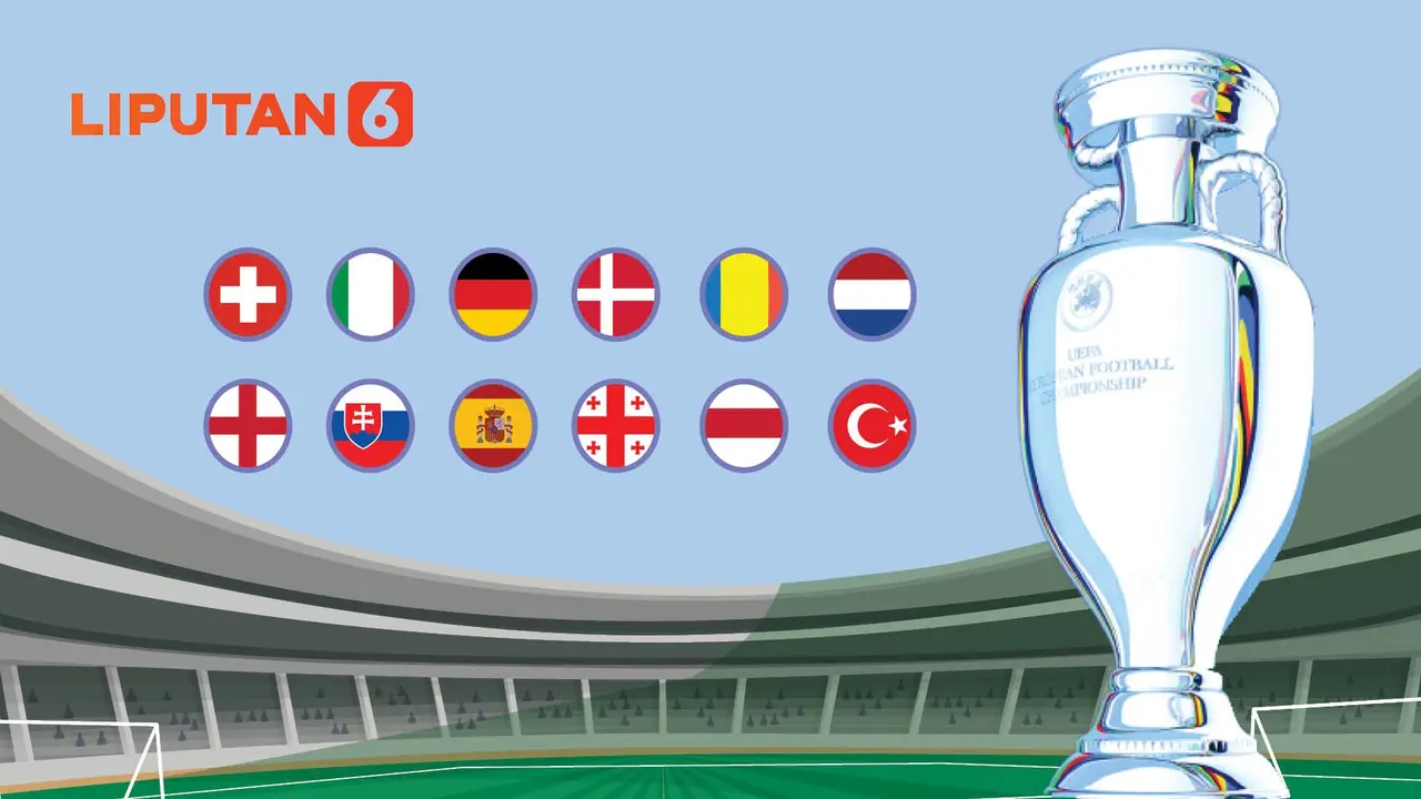 Simak, Jadwal Lengkap Babak 16 Besar Euro 2024 - Regional Liputan6.com