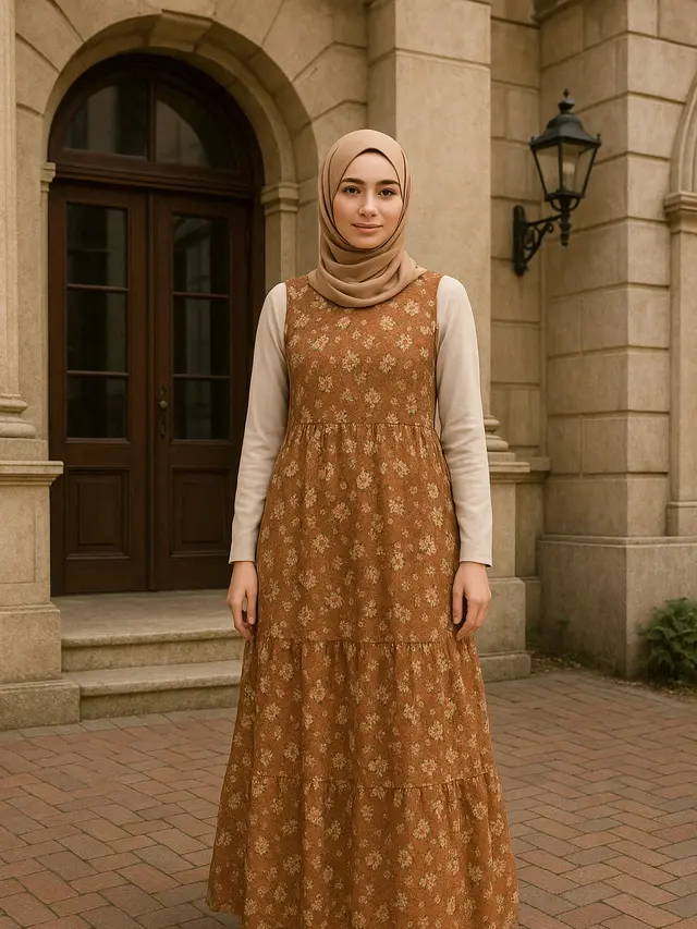 7 Model Gamis tanpa Lengan, Tampil Elegan dan Stylish di 2025 - Hot ...