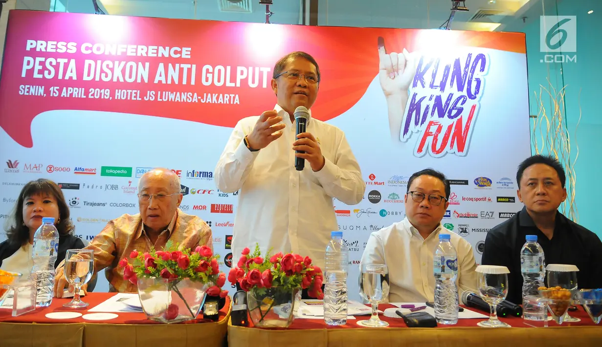 FOTO: Pesta Diskon Anti Golput Meriahkan Pemilu 2019 - Foto Liputan6.com