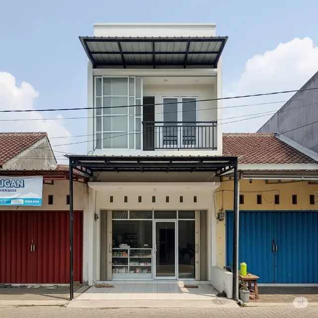 12 Ide Rumah Sederhana 2 Lantai yang Nyaman, Desain Cerdas untuk Lahan Sempit - Hot Liputan6.com
