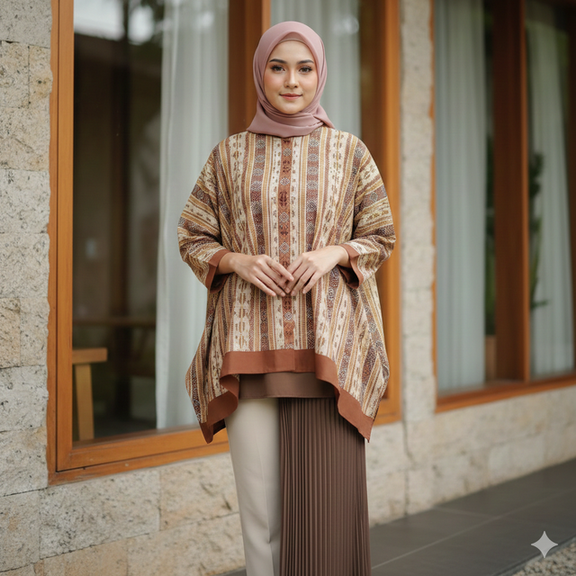 7 Model Baju Atasan Lurik Terbaru, Inspirasi Gaya Modern Bernuansa ...