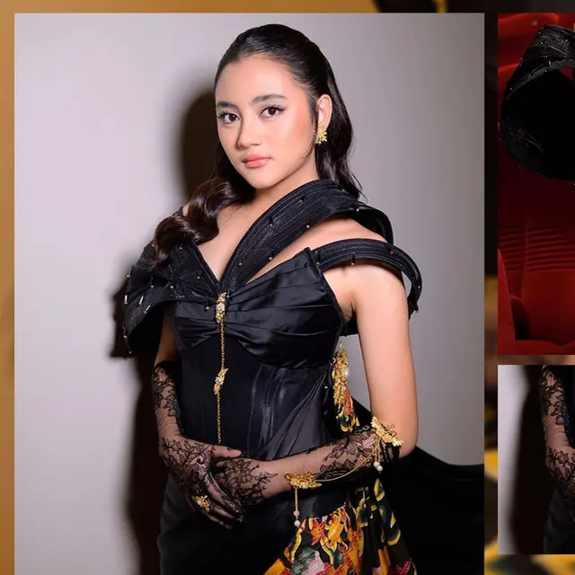 Gaya Nayla Denny Purnama di Premier Film Vina: Sebelum 7 Hari, Tampil Edgy dengan Gaun Batik ...