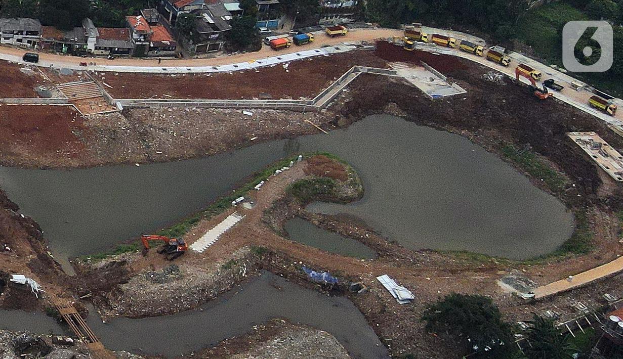 Pantauan Udara Pembangunan Waduk Lebak Bulus - Foto Liputan6.com