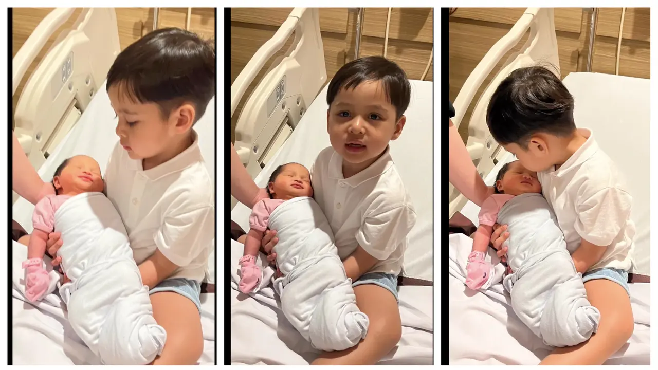 Gemas Banget, Tasya Kamila Bagikan Momen Kali Pertama Si Sulung Bertemu Sang Adik - ShowBiz ...