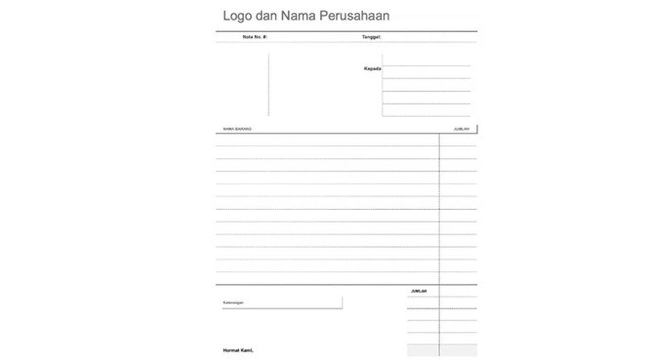 Contoh Nota, Jenis, Fungsi, dan Cara Membuatnya yang Mudah