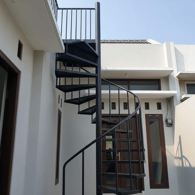 7 Model Tangga Besi Melingkar untuk Rooftop Rumah Minimalis Tren 202 ...