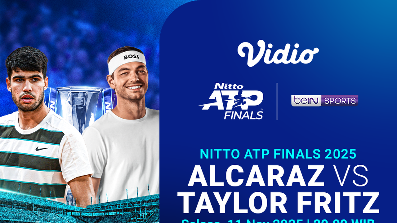 Siaran Langsung Nitto ATP Finals 2025, Eksklusif di Vidio