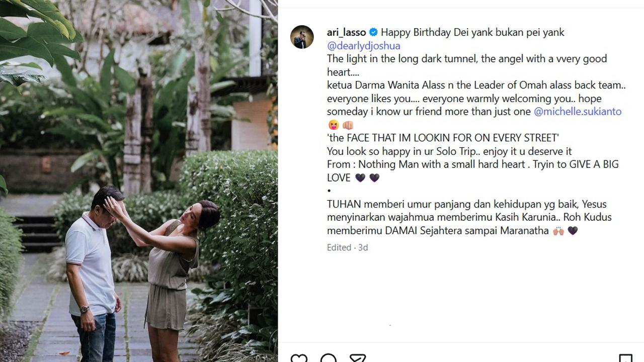 Doa Indah Ari Lasso untuk Ultah Dearly Djoshua pada 5 Desember, Kini ...