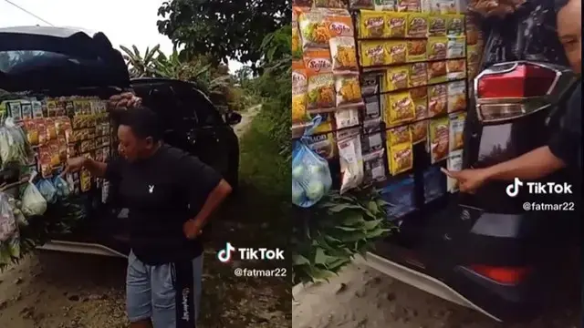 6 Potret Orang Jualan Sayur Pakai Mobil Mewah, Alih Fungsi Jadi Lapak ...