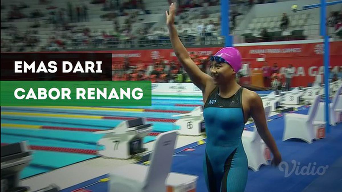 VIDEO: Syuci Indriani Raih Emas Pertama dari Cabor Renang - Asian Para Games Bola.com