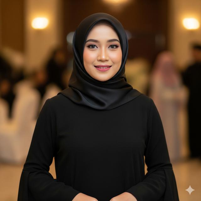 11 Model Gamis Hitam Polos Elegan untuk Acara Formal, Tampil Anggun dan ...