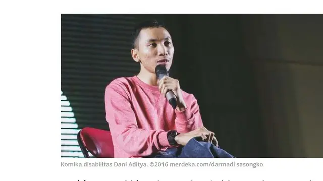 Rilis 'Relax', Komika Disabilitas Dani Aditya Buktikan Dirinya Juga ...