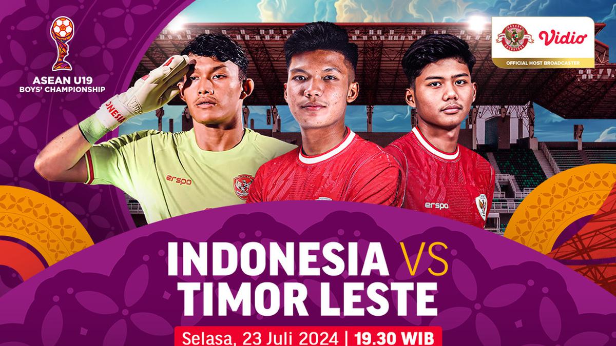 Link Siaran Langung Indonesia vs Timor Leste, Piala AFF U-19 2024 di Vidio