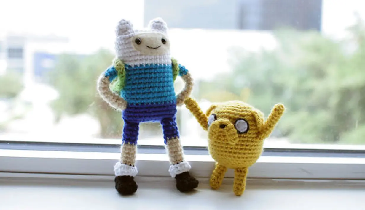 Meski Super Mini: Boneka Rajut Tokoh Kartun Ini Cute Dan Mengagumkan ...