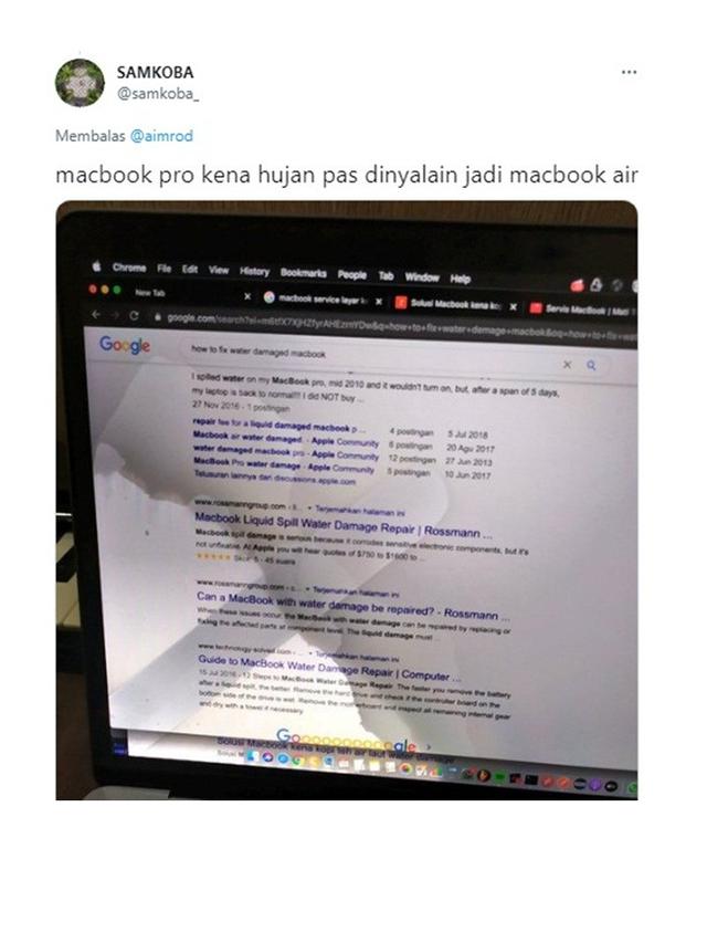 7 Potret LCD Laptop Retak karena Alasan Sepele Ini Bikin Ngenes