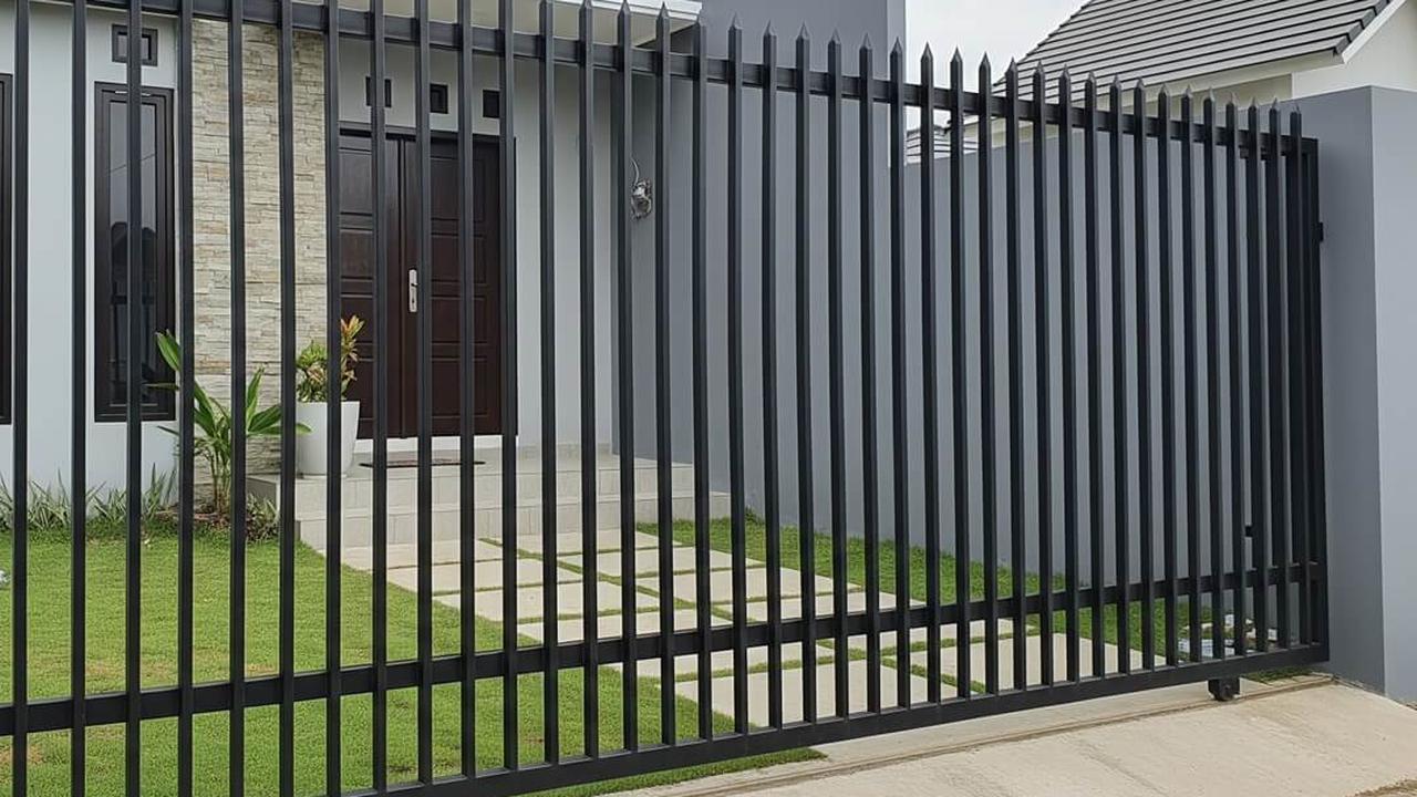 10 Inspirasi Pagar Rumah Anti Maling Berbahan Hollow Galvanis Kuat ...