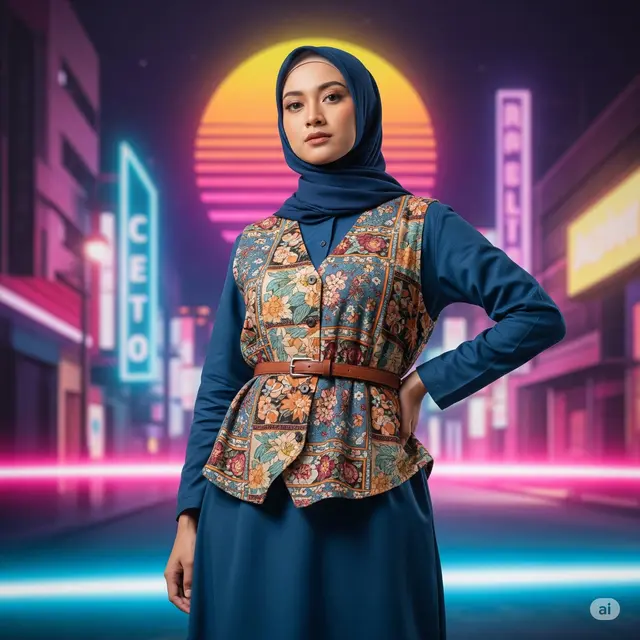 15 Model Outer untuk Gamis Polos Kekinian 2025, Tampil Syar'i dan Tidak ...