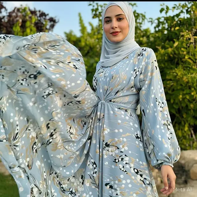 5 Model Gamis Layer atau Bertumpuk, Modis dan Elegan - Hot Liputan6.com