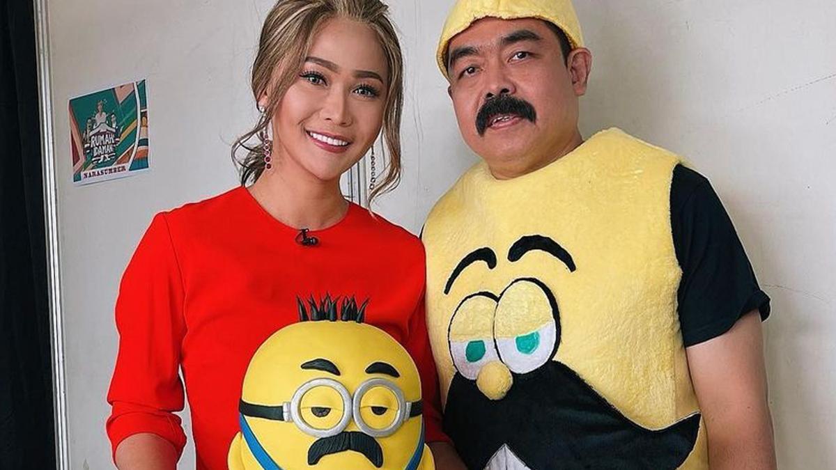 Adam Suseno Suami Inul Daratista Cosplay Jadi Minions di Momen Ulang Tahun