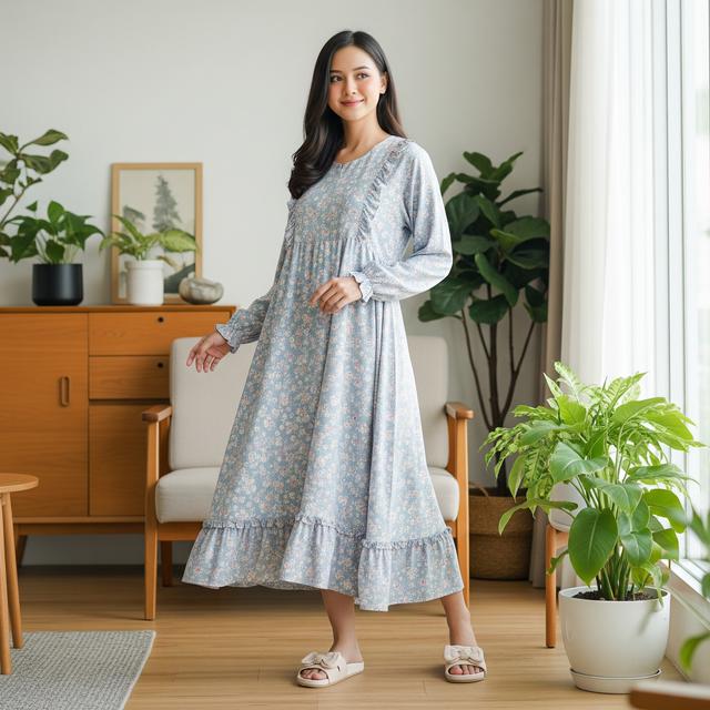 7 Model Daster A-Line Kekinian, Kombinasi Nyaman dan Elegan di Rumah