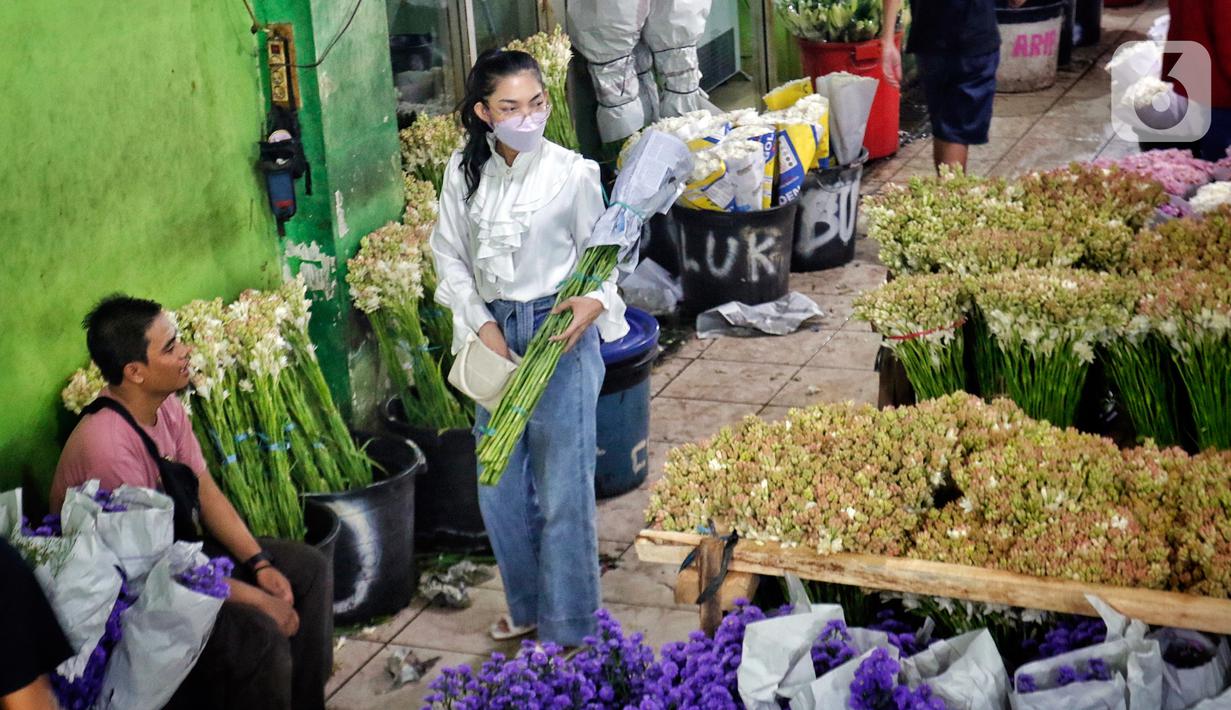 Permintaan Bunga Sedap Malam Meningkat Jelang Lebaran Idul Fitri