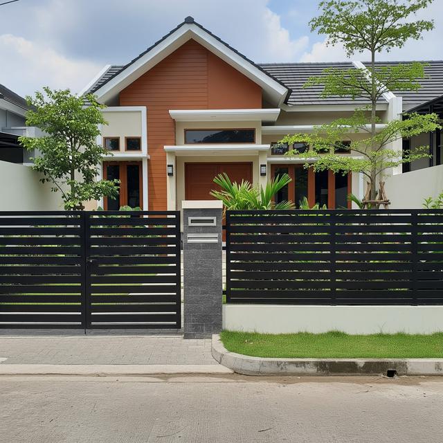 9 Model Pagar Besi Galvanis Warna Hitam Matte Kekinian, Elegan dan ...