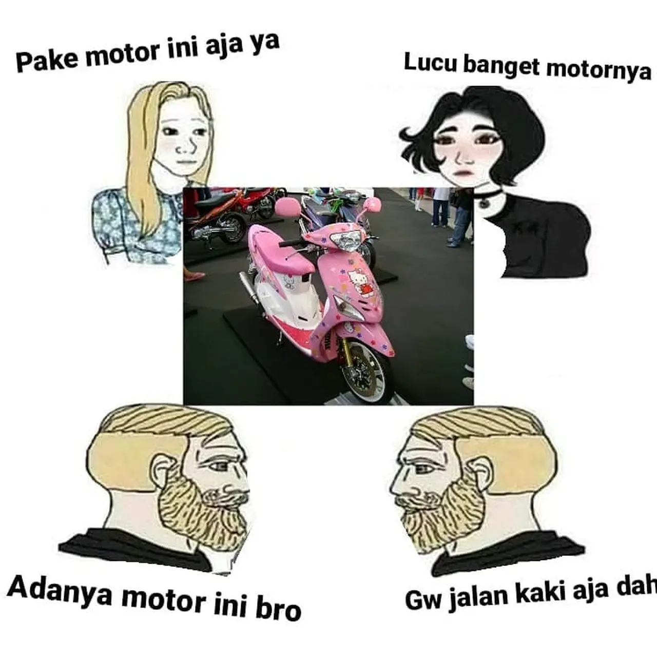 7 Meme Beda Respons Cowok Vs Cewek Saat Naik Kendaraan, Kocak Banget ...