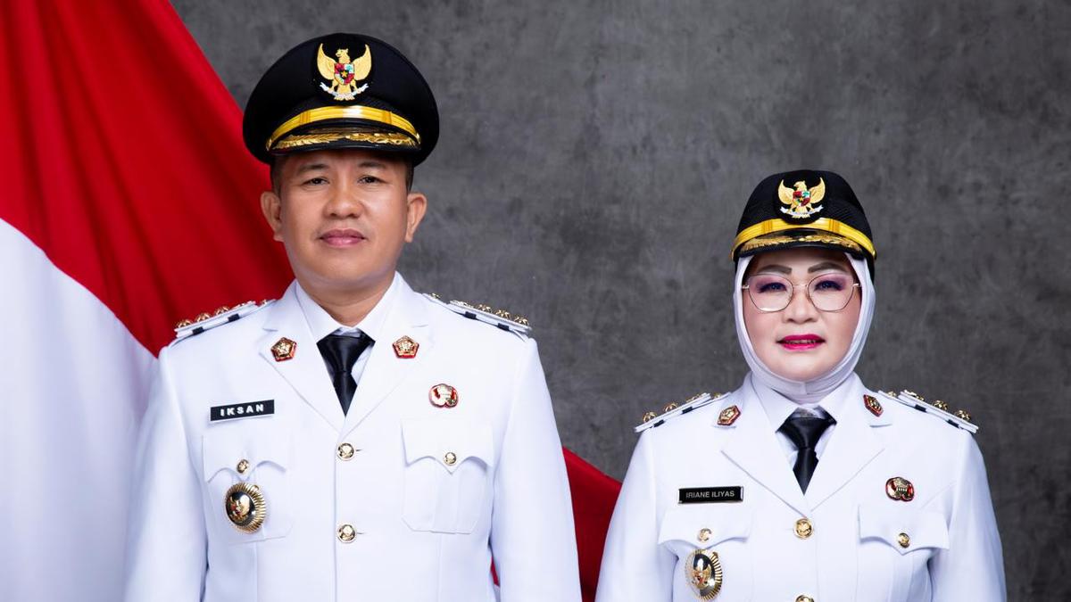 Iksan-Iriane Iliyas Resmi Dilantik Prabowo Jadi Bupati dan Wakil Bupati Morowali