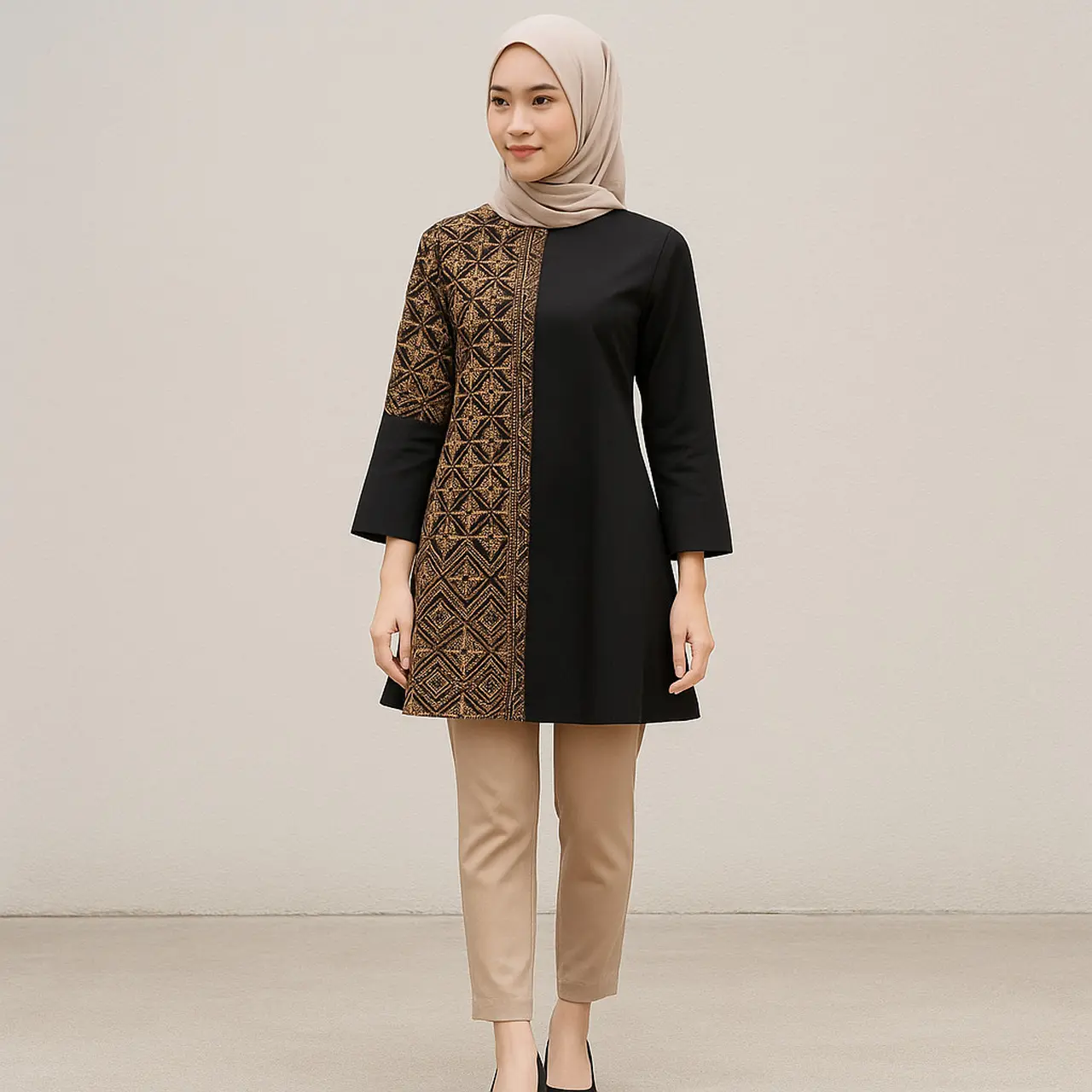 7 Model Baju Batik Kombinasi Kain Hitam 2025, Cocok untuk ke Kantor hingga Berbagai Acara Formal ...