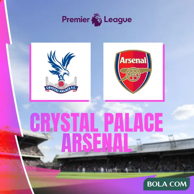 Prediksi Crystal Palace Vs Arsenal di Liga Inggris: The Gunners Memburu Kemenangan Kedua ...