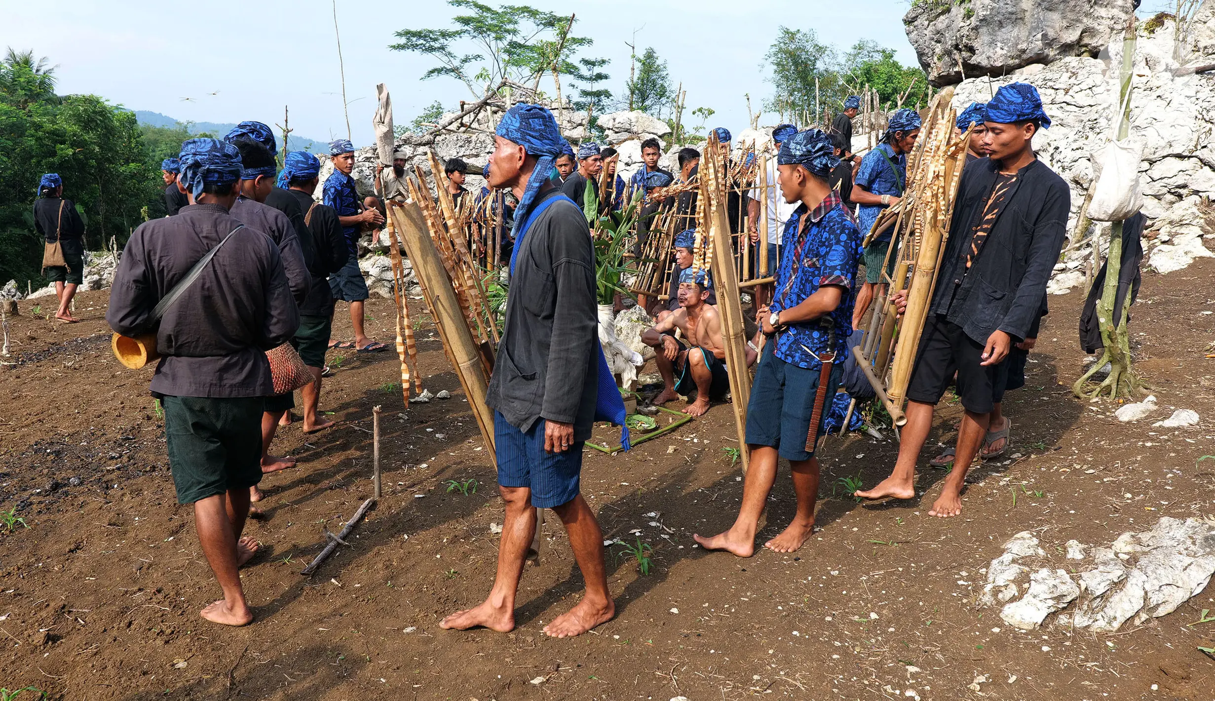 FOTO: Rangkaian Tradisi Adat Ngaseuk Suku Baduy Luar - Foto Liputan6.com